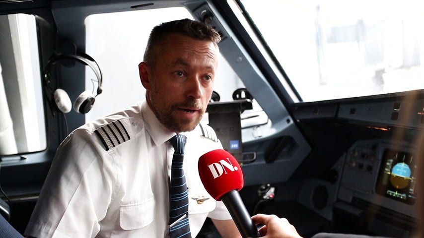 SAS-pilot: Militärplanet passerade rakt över våra huvuden - DN.se