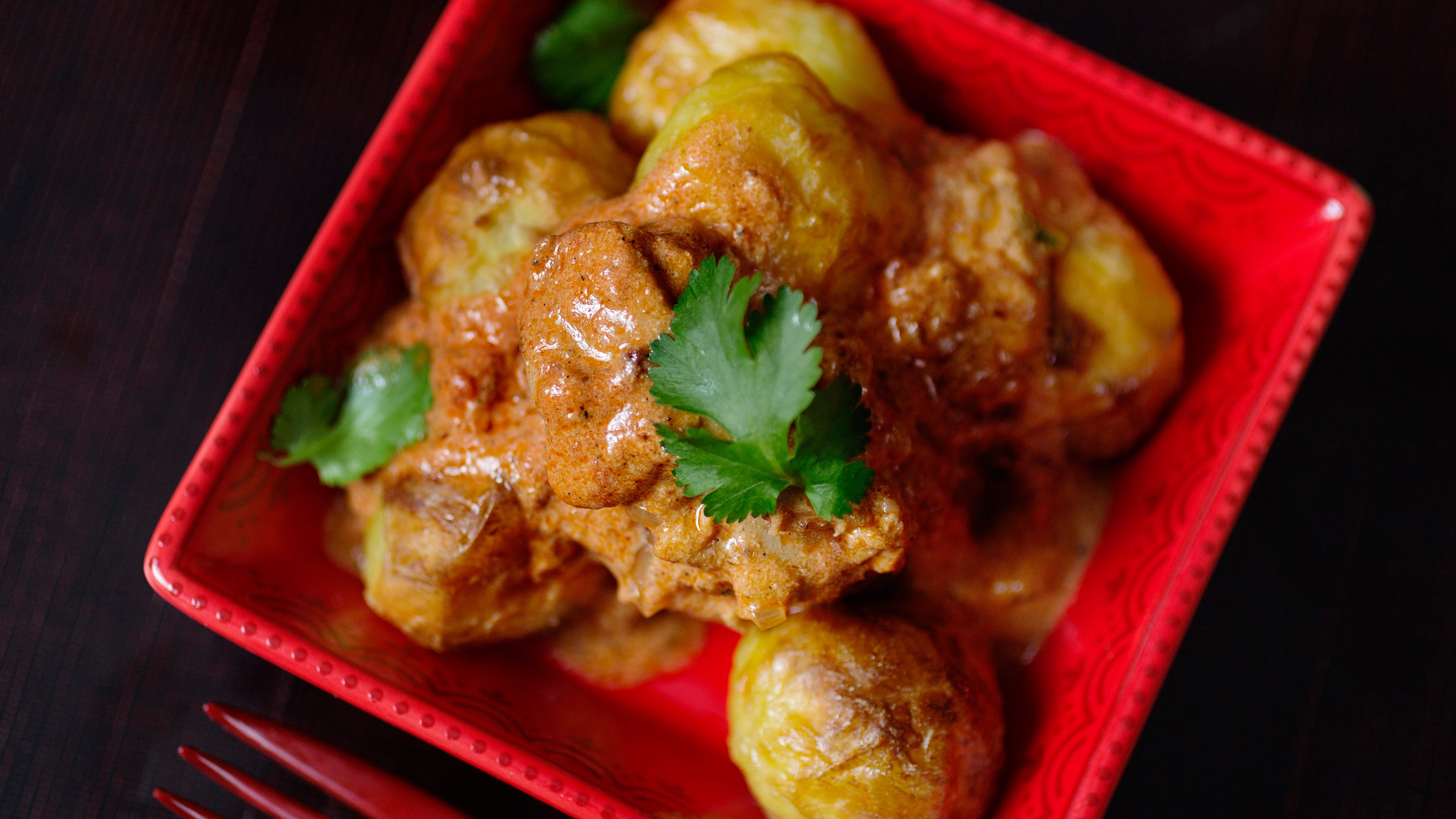 Rostad småpotatis med Chicken tikka masala - DN.se