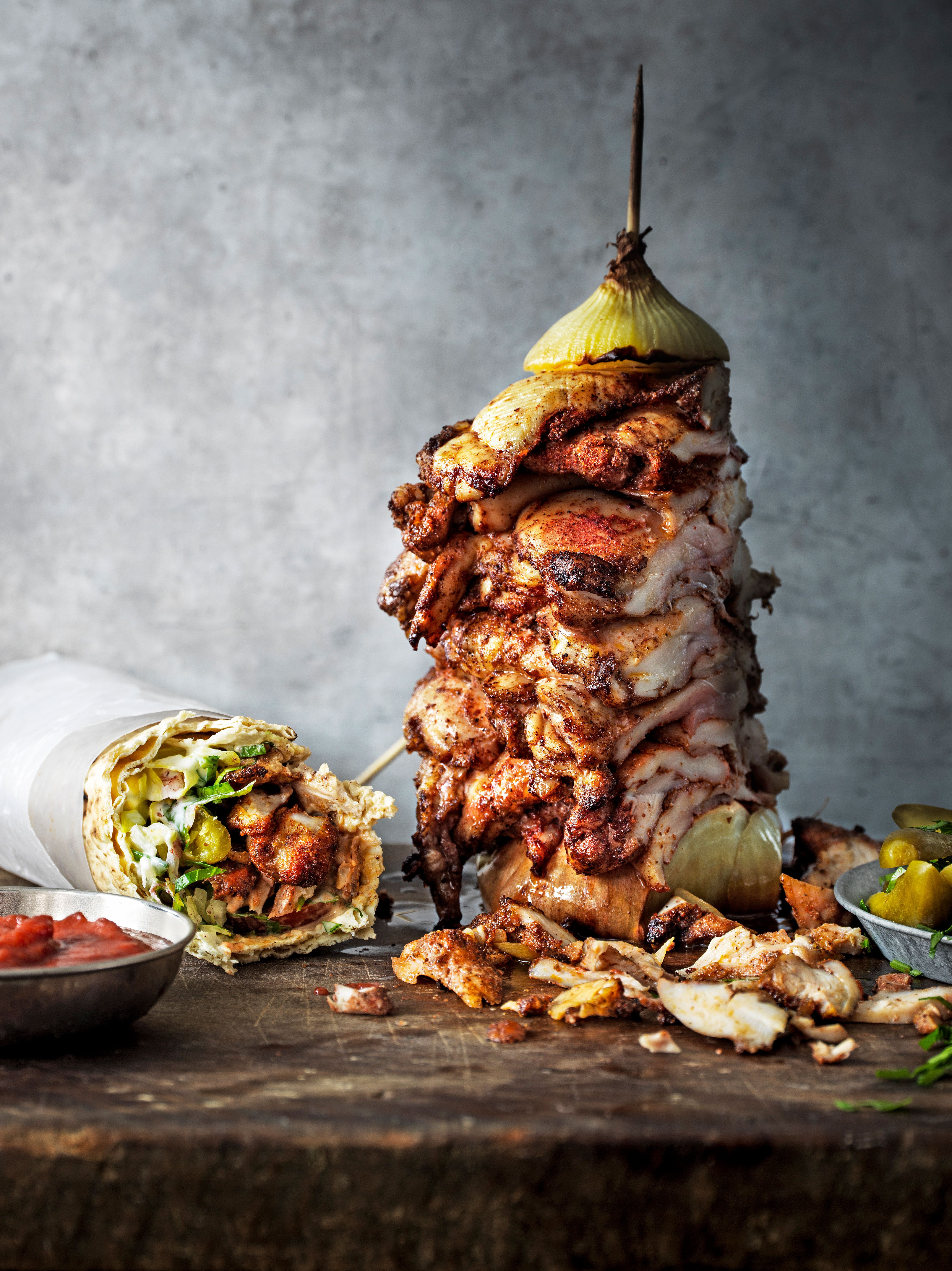 Recept: Kebab på spett med många tillbehör - DN.se