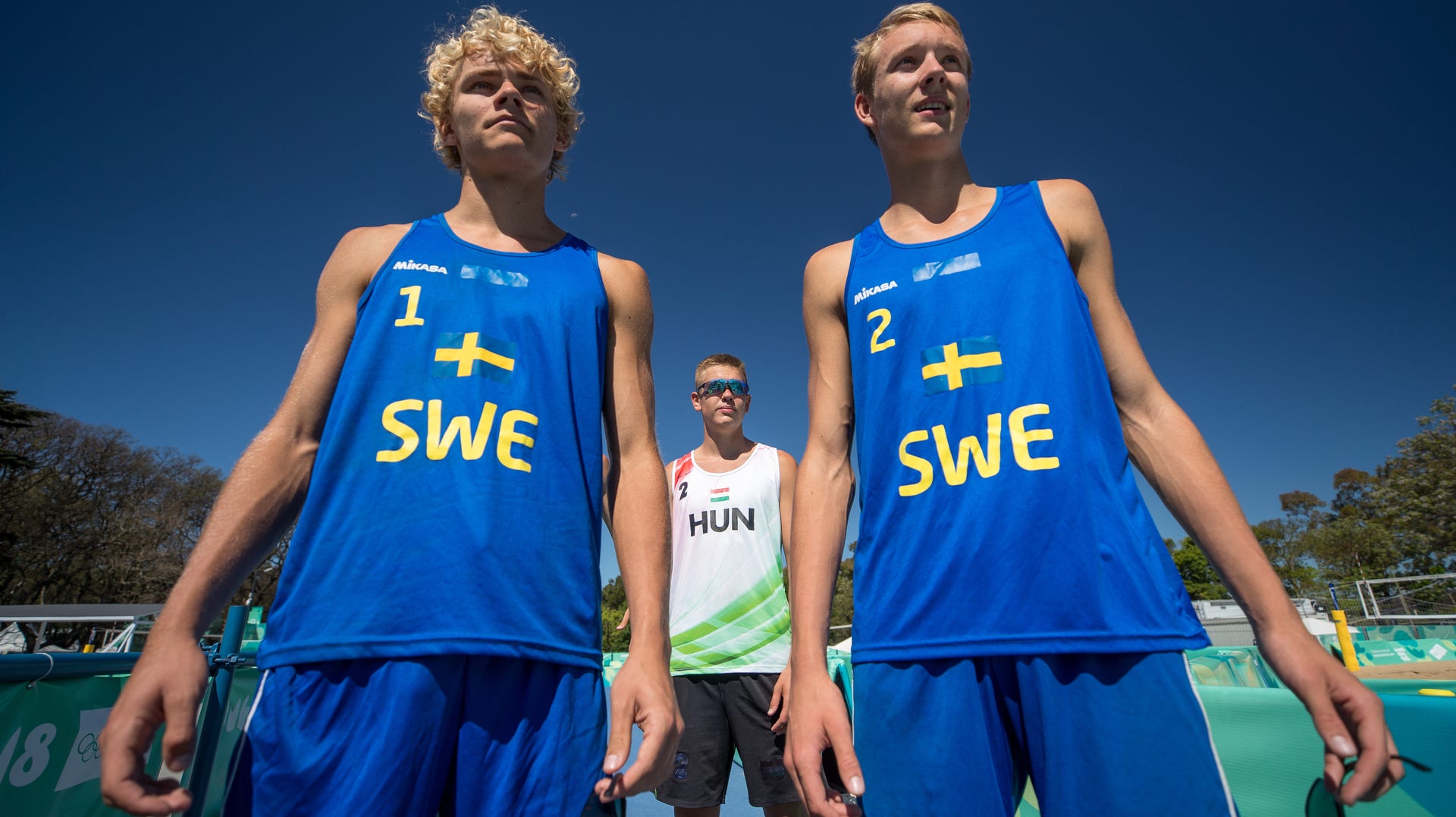 David Åhman och Jonatan Hellvig till beachvolleyfinal i ungdoms-OS - DN.se