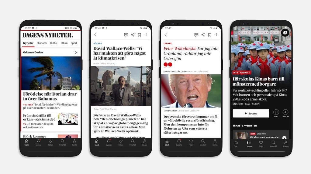 Dagens Nyheters app vann guld under Svenska Designpriset - DN.se