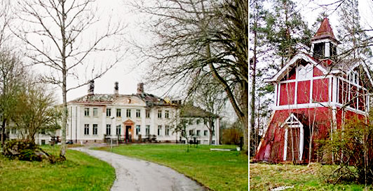 Slott med egen sjö till salu för 1 miljon