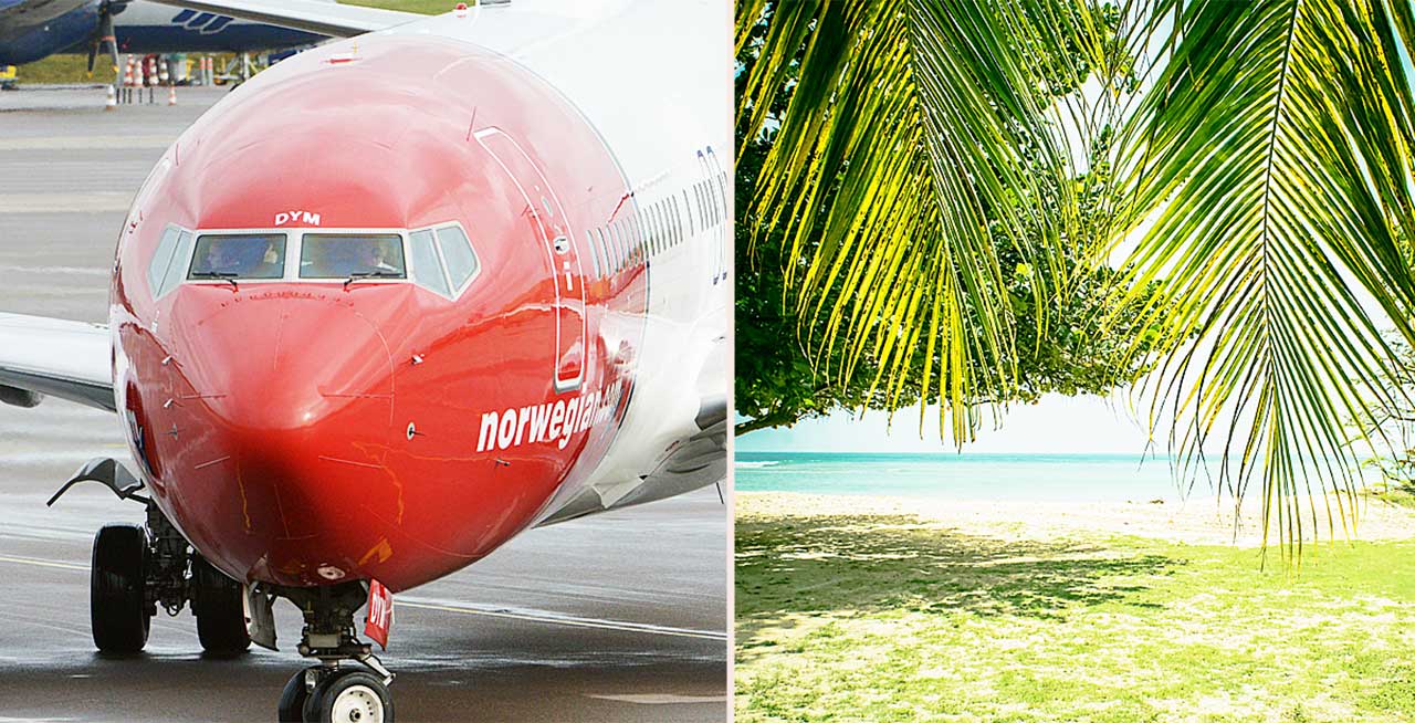 Norwegian-flyg till Västindien för under 2.000 kronor
