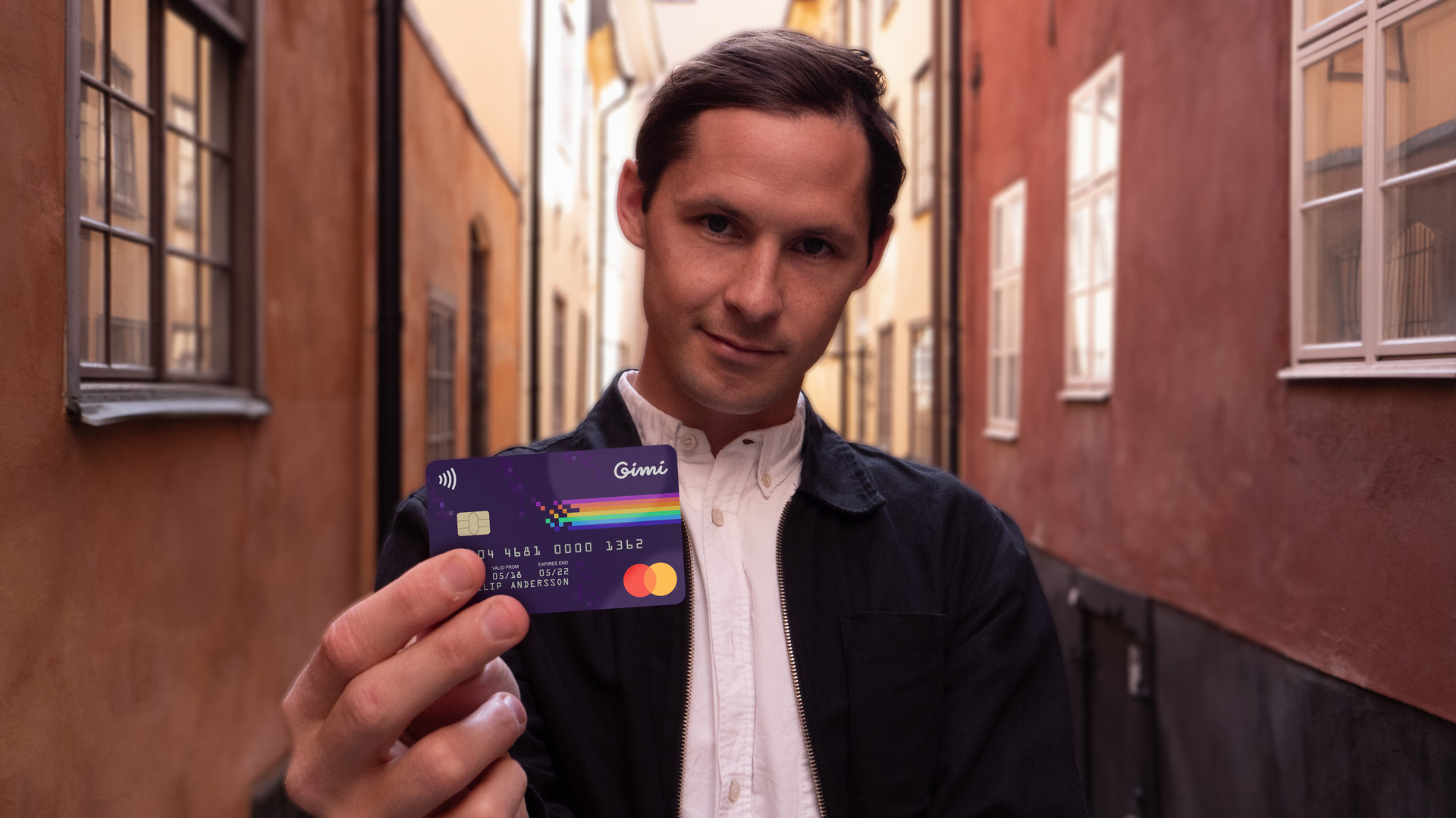 Fotbollsproffset Philip Haglunds ekonomiapp Gimi lanserar kort för barn