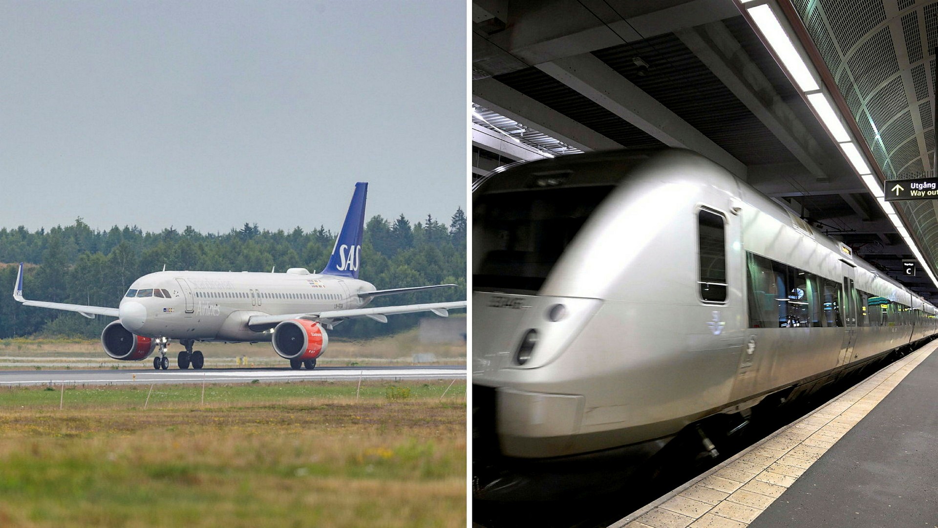 Snabbtåg skulle kunna ersätta en miljon flygresor