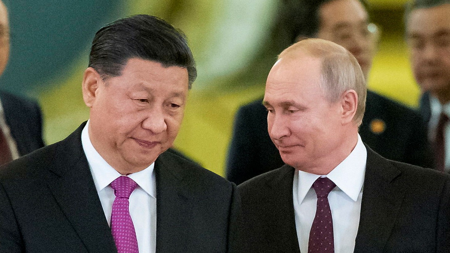 Vladimir Putin på plats i Kina