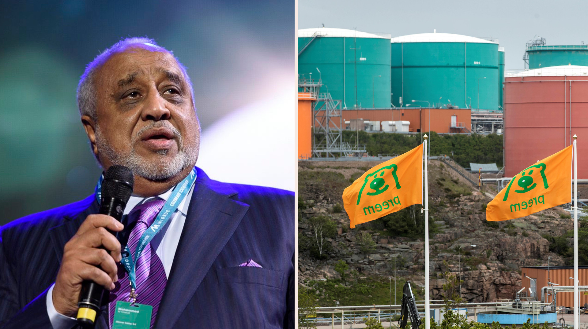 Al-Amoudi stödjer Preems gröna väg fullt ut