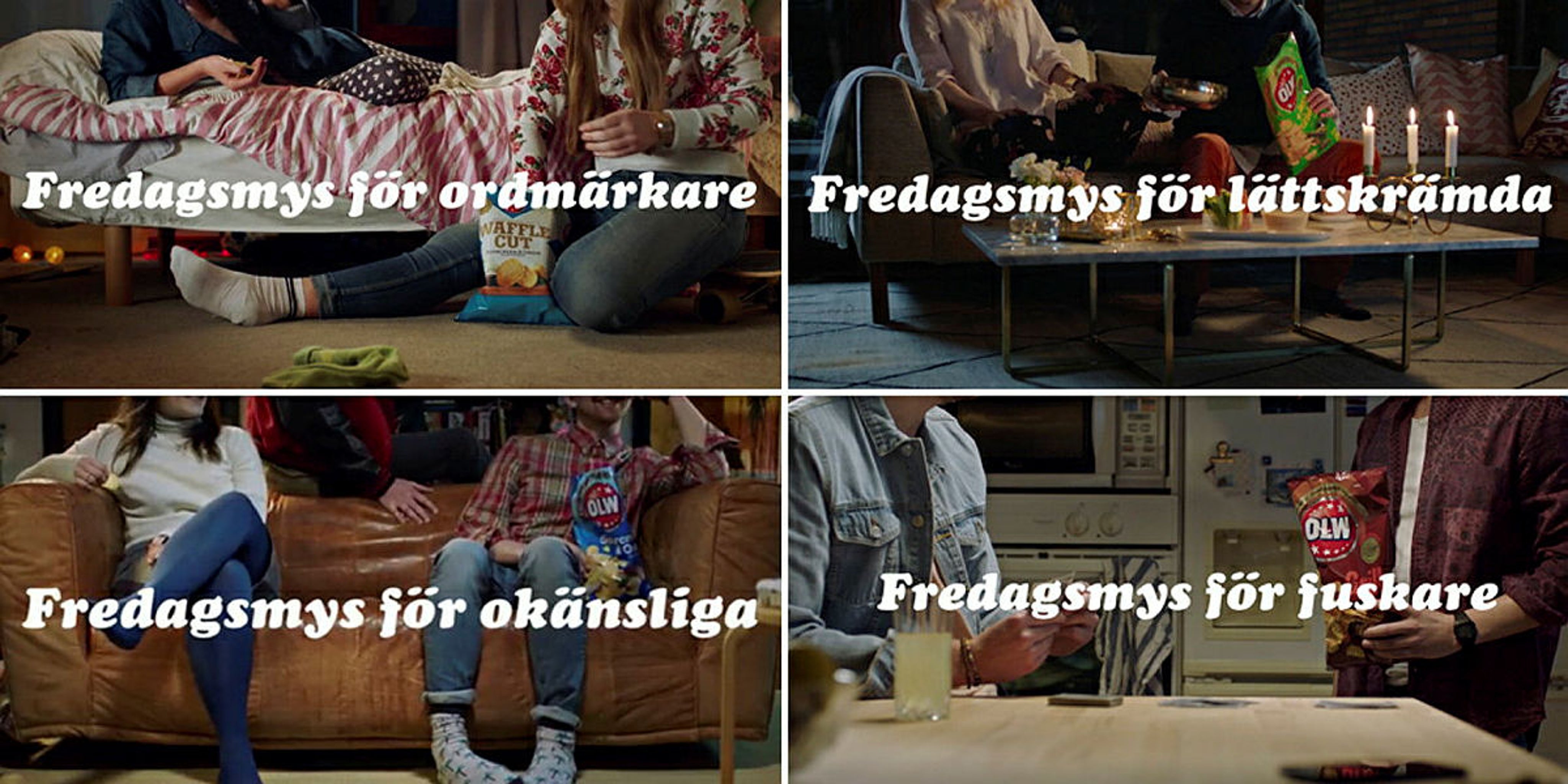 Mer fredagsmys av OLW: Här är nya reklamfilmerna - Resumé