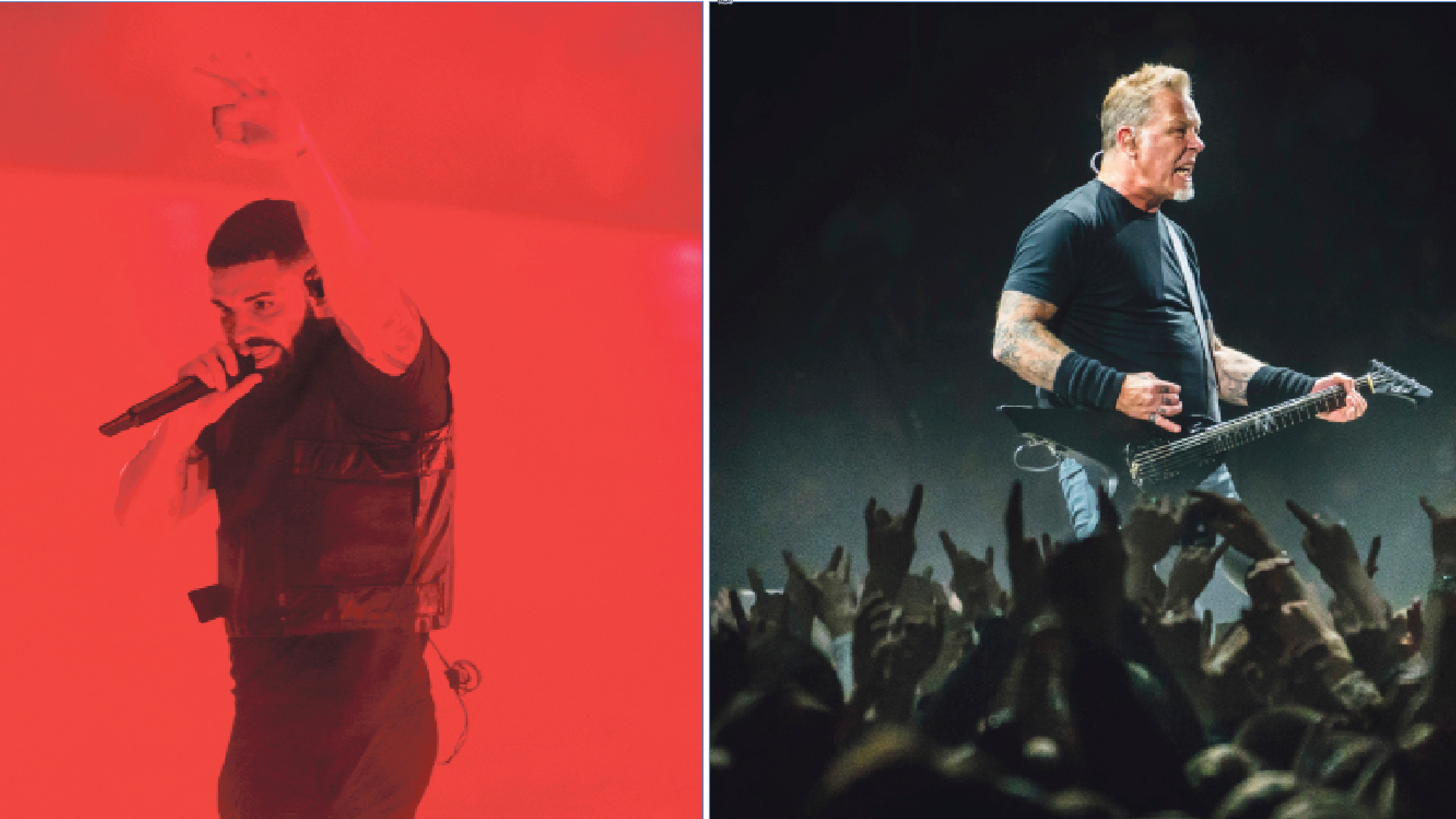 »Vem är störst just nu, Drake eller Metallica«